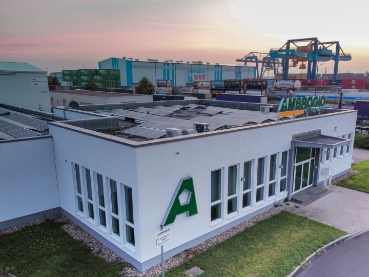 SOLAR PANELS IN OUR TERMINAL IN NEUSS | Ambrogio Trasporti