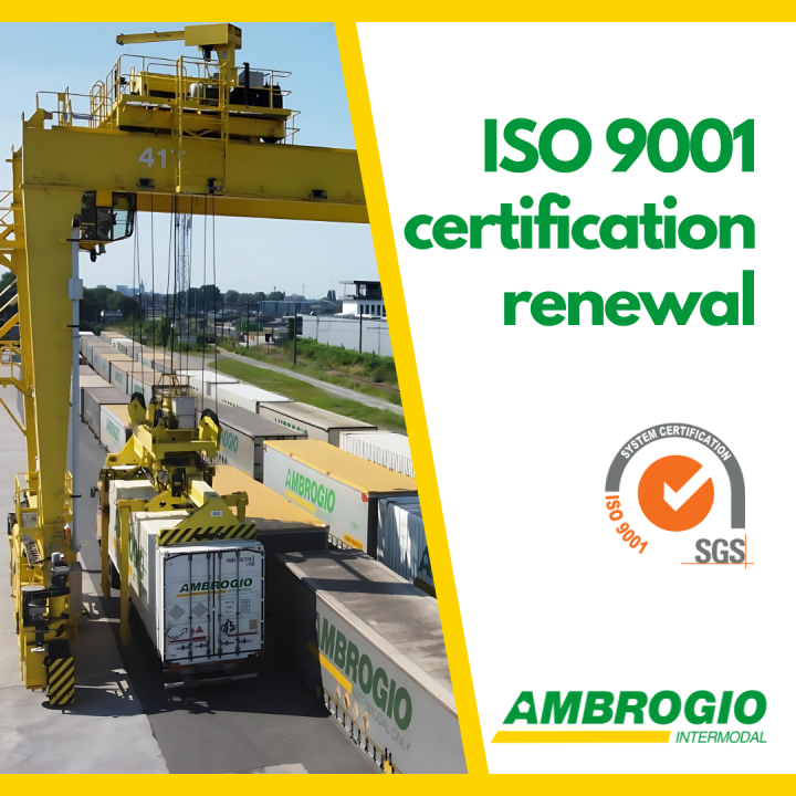 RENEWAL OF ISO 9001 CERTIFICATION | Ambrogio Trasporti